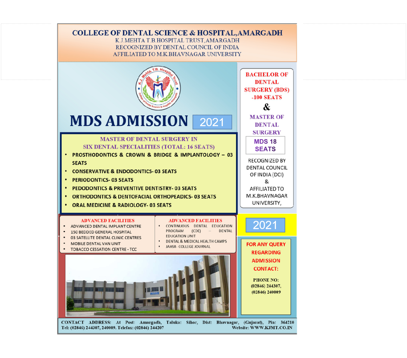 MDS 2021 | KJ Mehta T.B. Hospital Trust